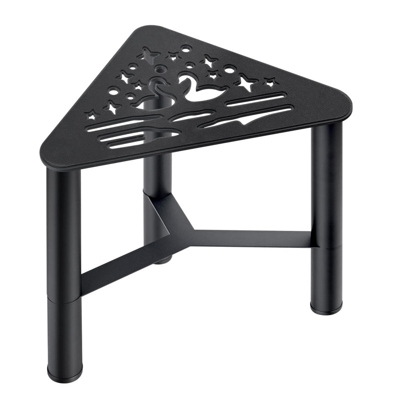 Rebrilliant Metal Shower Foot Rest Small Corner Shower Stool For Shaving Legs Small Step Stools To Sit On Wayfair